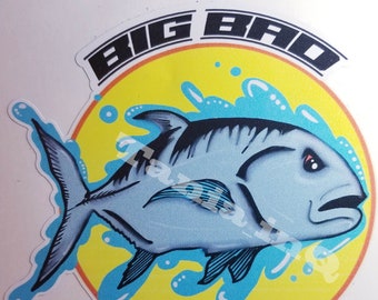 Ulua Fish Sticker - Etsy