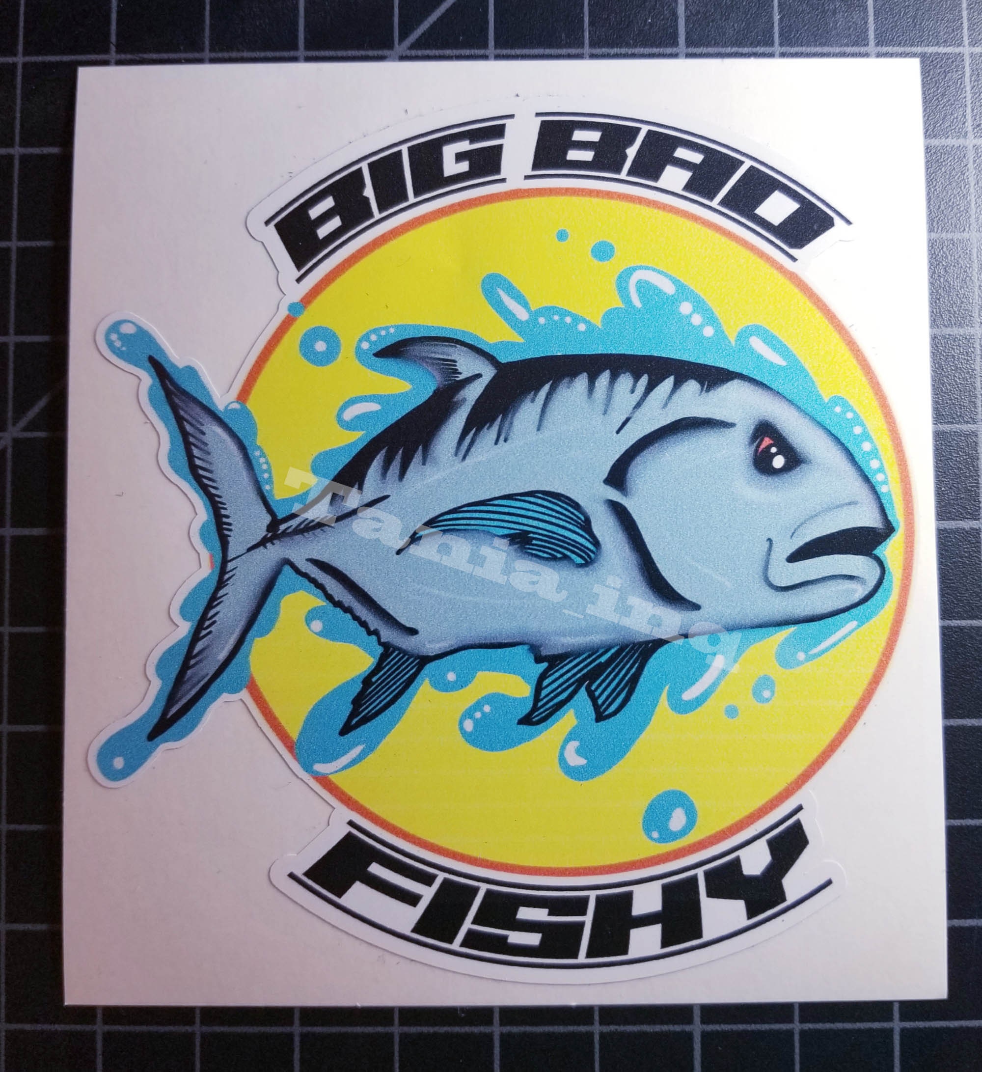 Big Bad Fish Sticker | Ula Sticker, Fisherman, Diving Sticker, Gift for ...