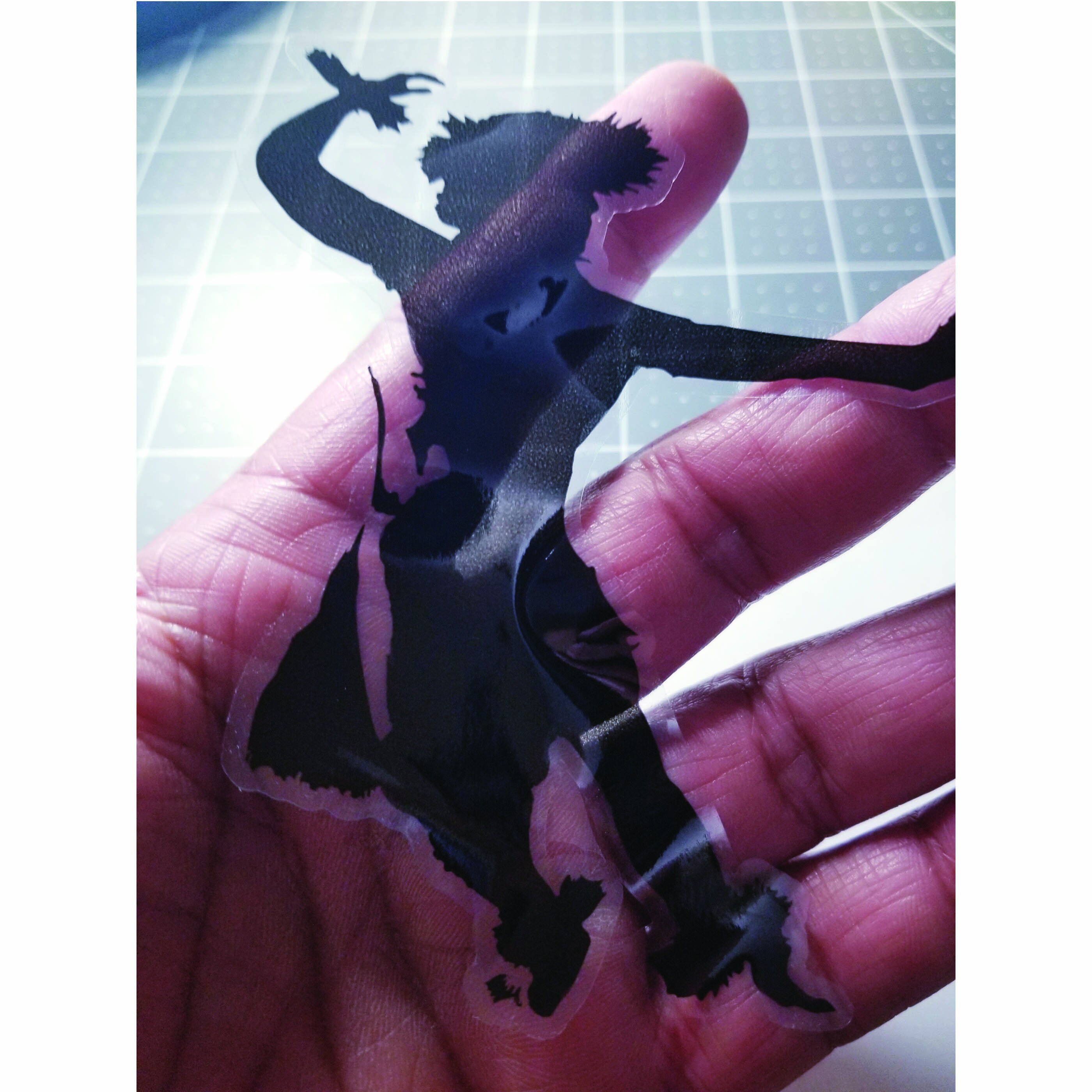 3 Pack Holographic Sticker, Vinyl Decal, Hawaiian Sticker, Hula Dancer ...