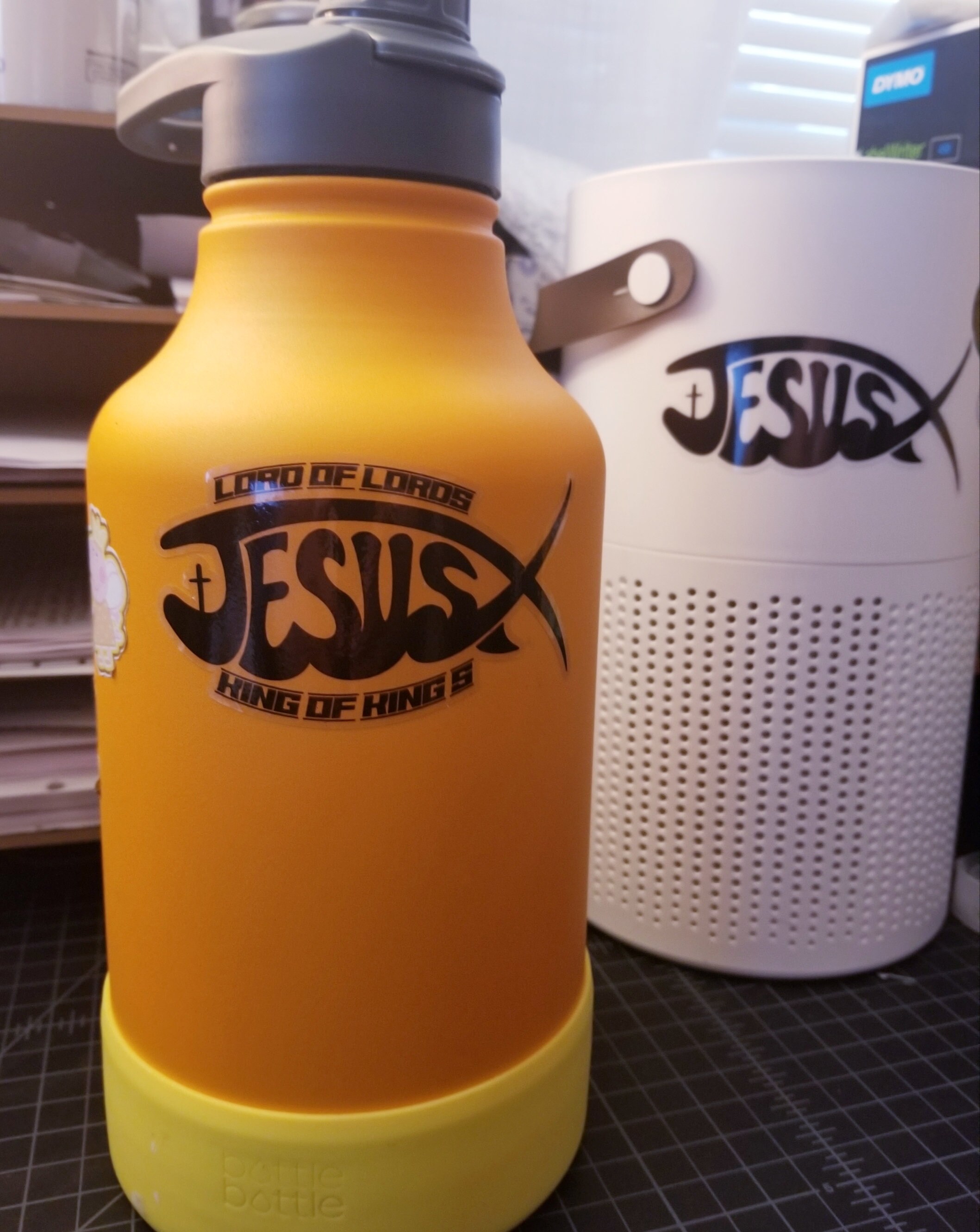 2 Pack Jesus Fish Sticker, Decal, Christian, Religious, God, Praying ...