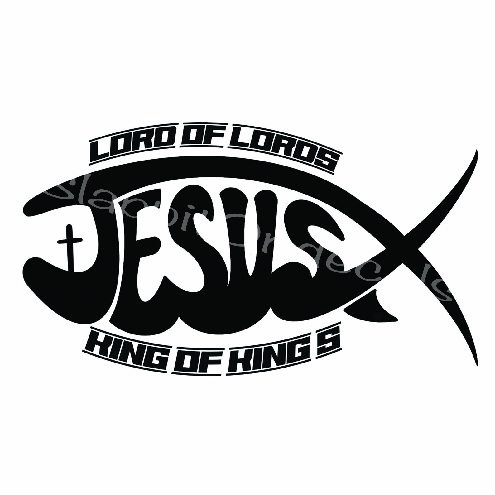 2 Pack Jesus Fish Sticker, Decal, Christian, Religious, God, Praying ...