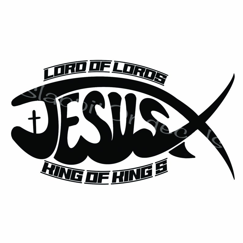 2 Pack Jesus Fish Sticker, Decal, Christian, Religious, God, Praying ...