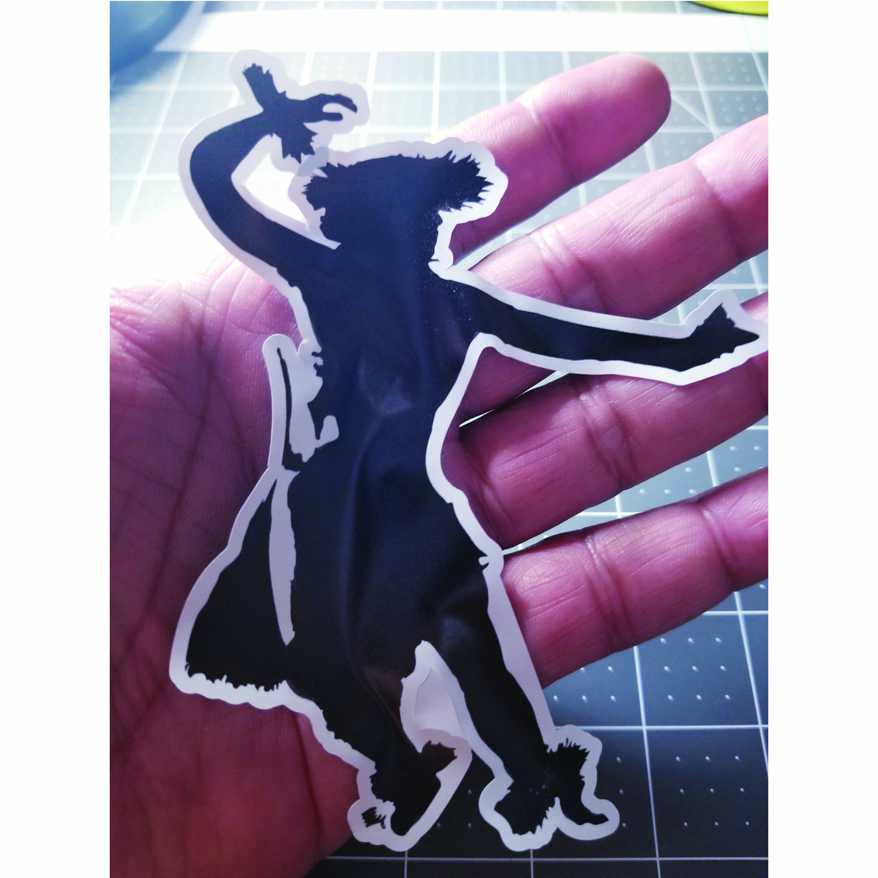 3 Pack Holographic Sticker, Vinyl Decal, Hawaiian Sticker, Hula Dancer ...