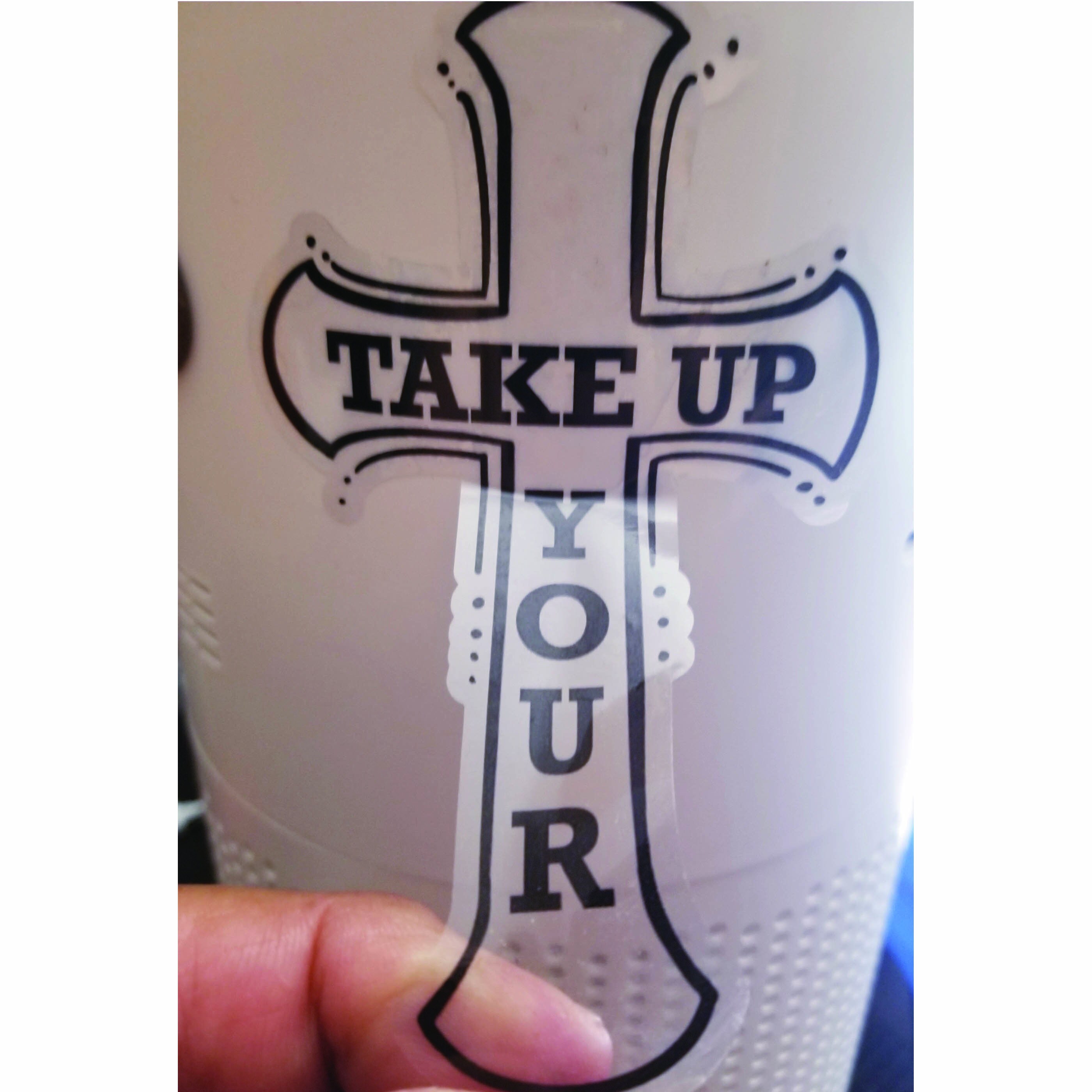 Take up Your Cross | Christian Sticker, Vinyl Decal, Gift for Women ...