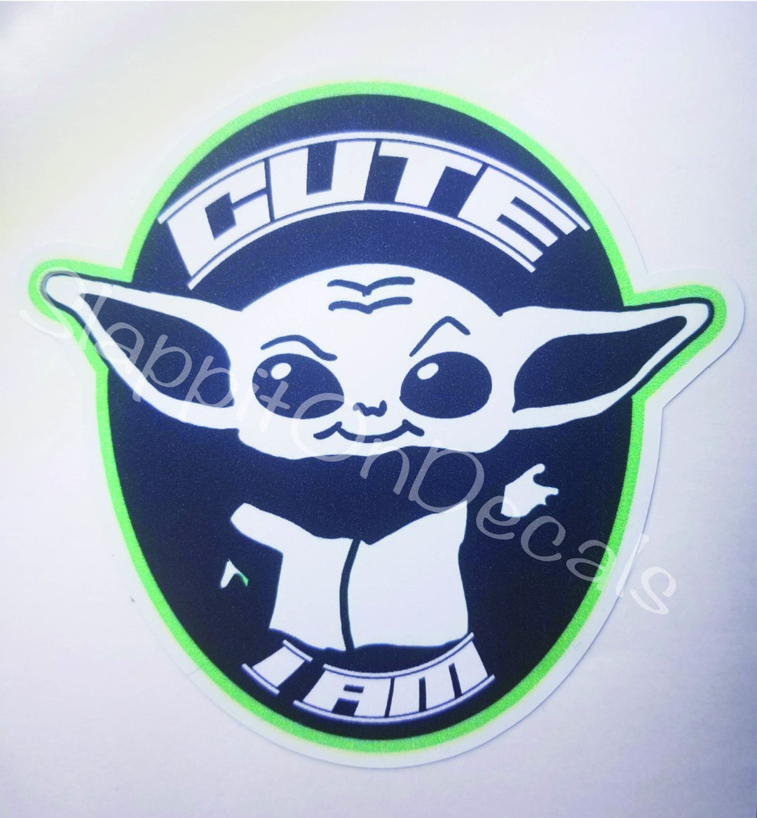 3 Pack Baby Yoda Sticker, Vinyl Decal, Star Wars, the Mandalorian ...