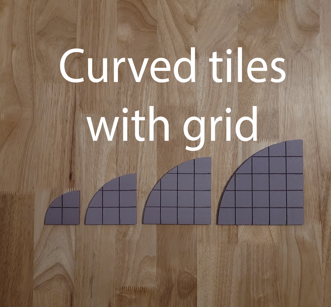 Curved Foam Dungeon Tiles XPS With 1 Grid for Tabletop Gaming, Crafting ...