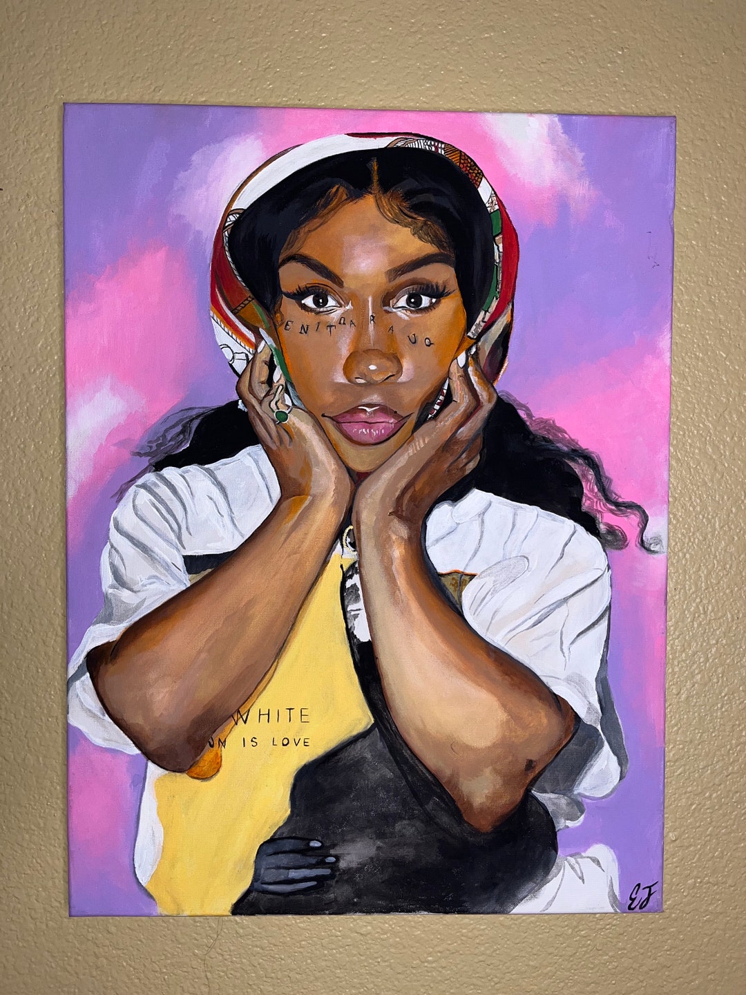 Sza, Paintings, Wall Art, Canvas Art, Portrait Painting, Acrylic ...