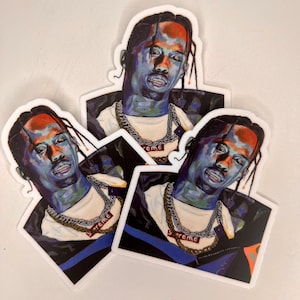 Travis Scott, Stickers, Laptop Stickers, Laptop, Vinyl Stickers, Die ...