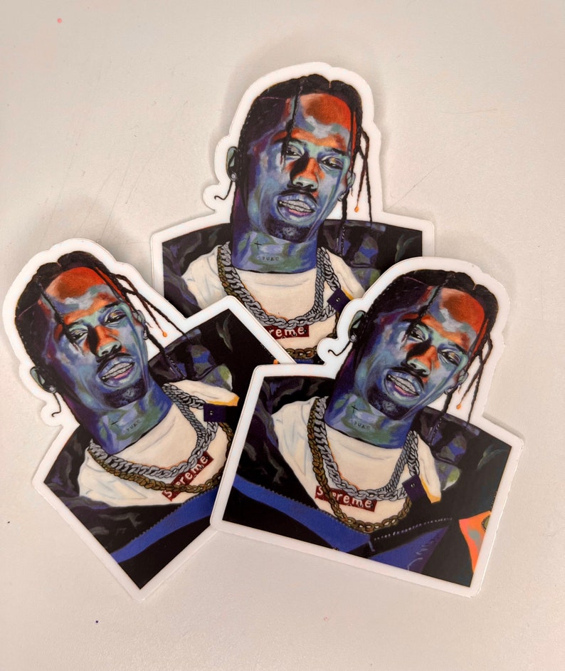 Travis Scott, Stickers, Laptop Stickers, Laptop, Vinyl Stickers, Die ...