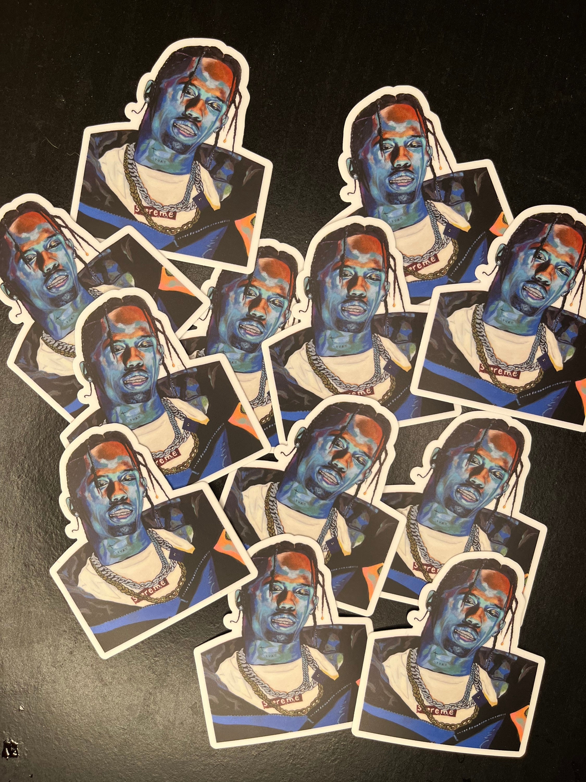 Travis Scott, Stickers, Laptop Stickers, Laptop, Vinyl Stickers, Die ...