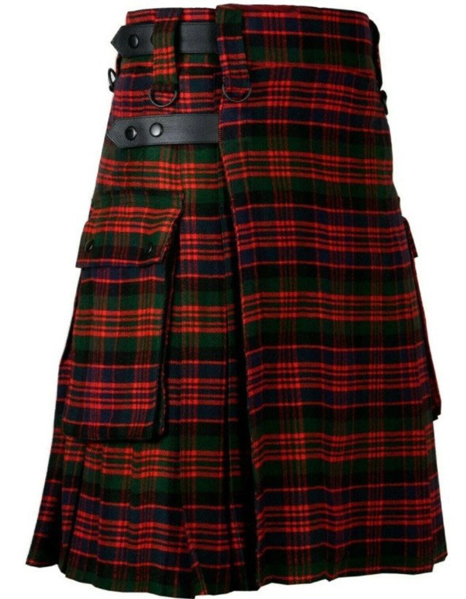 Handmade Scottish Mens Tartan Kilt Leather Strap Utility Kilt - Etsy UK