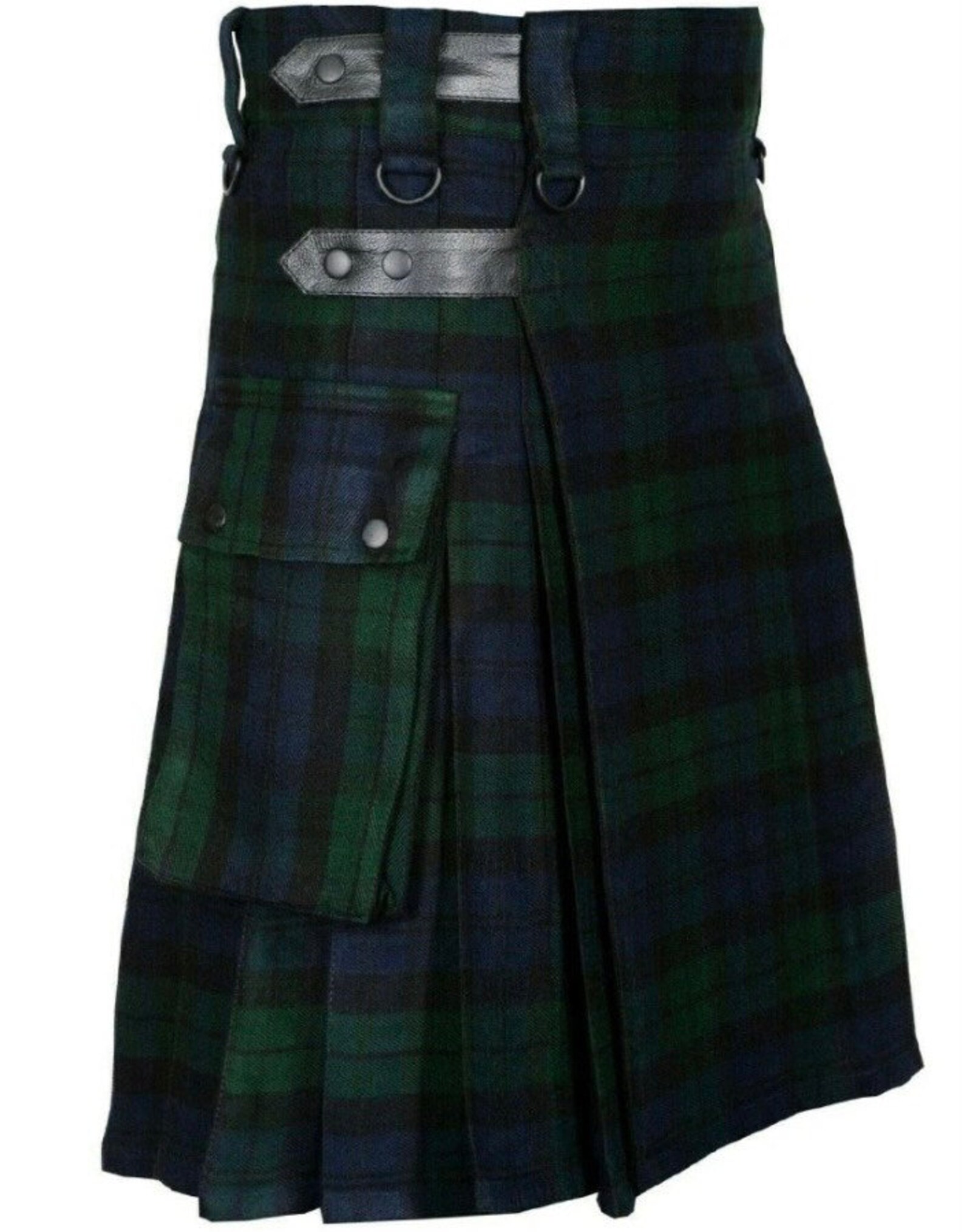 Handmade Scottish Mens Tartan Kilt Leather Strap Utility Kilt - Etsy UK