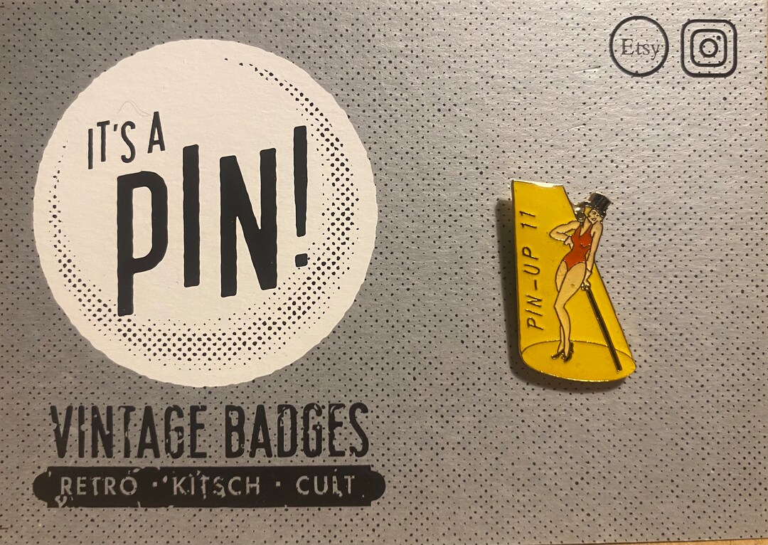 Retro Sexy Pin up 11 Girl Pin Badge - Etsy