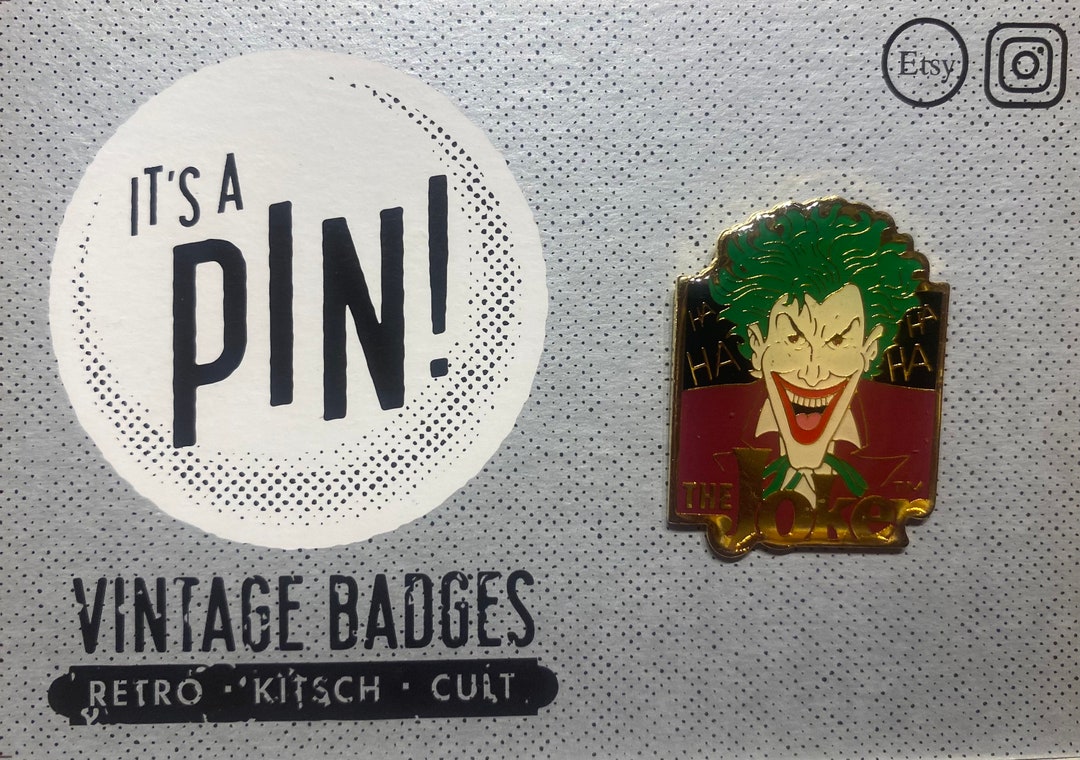 30mm Joker Enamel Pin Badge - Etsy