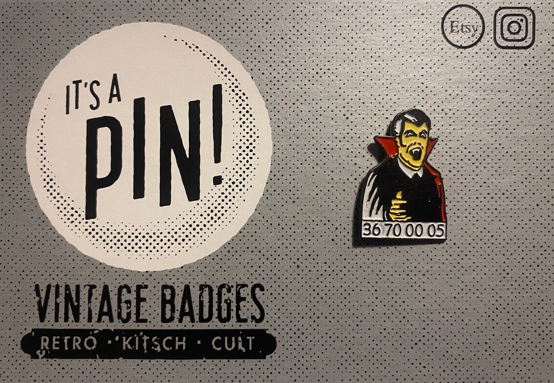 82. 25mm Vampire Enamel Pin - Etsy