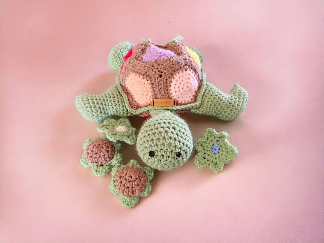 Handmade Turtle Memory Game | Crochet Turtle Matching Game for Kids ...