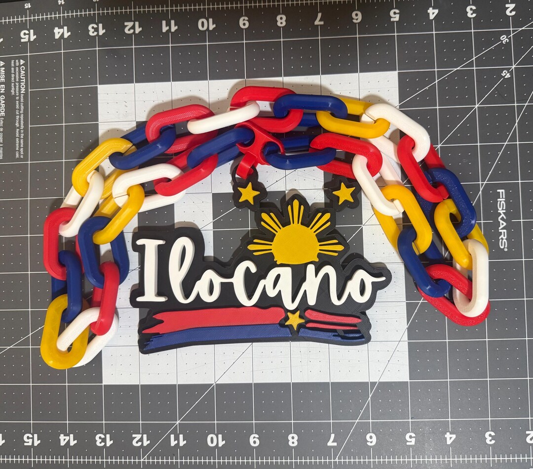 3D Printed Ilocano Pride Fan Chains. - Etsy