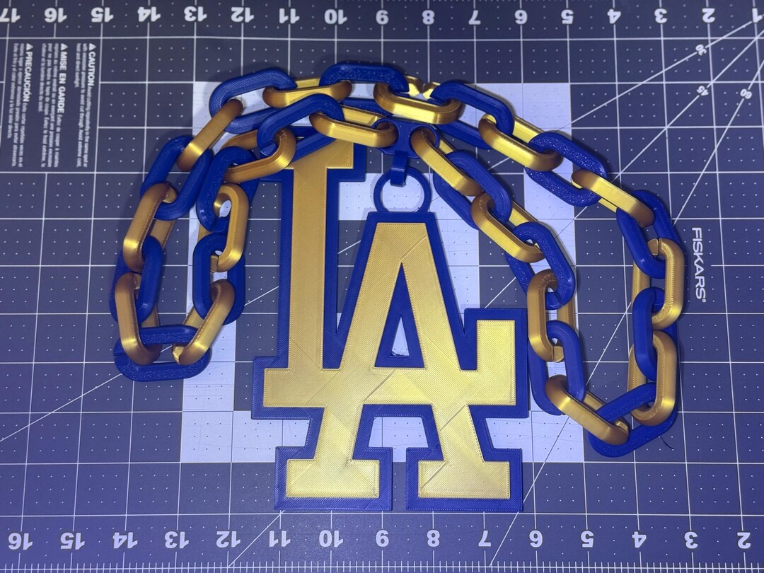3D Printed Fan Chain, LA Championship Edition MLB - Etsy