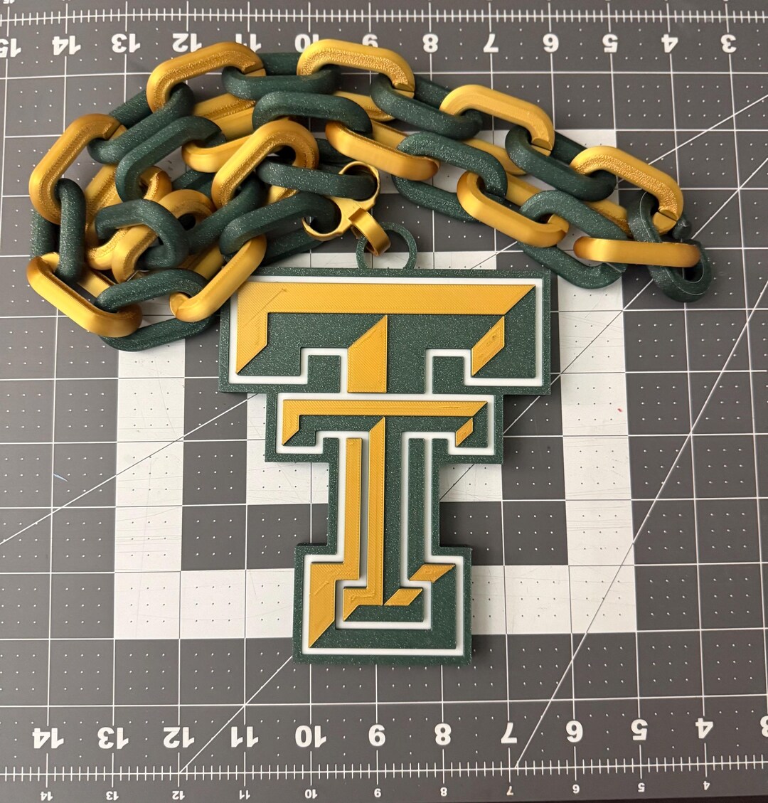 3D Printed Mascot Fan Chain: Titans, Trojans, PLA Filament - Etsy