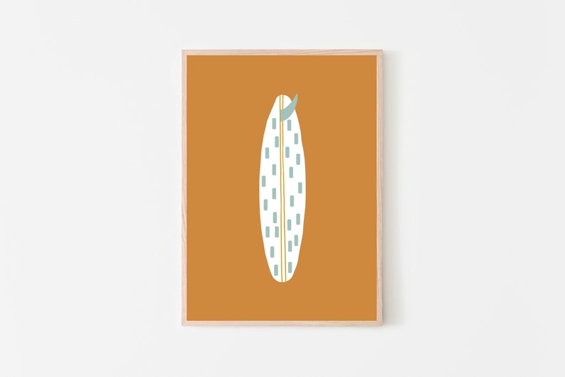 Surfboard Print, Surfboard Wall Art, Surfboard Sign, Printable Surf ...