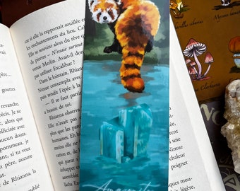 Red Panda Bookmark - Etsy