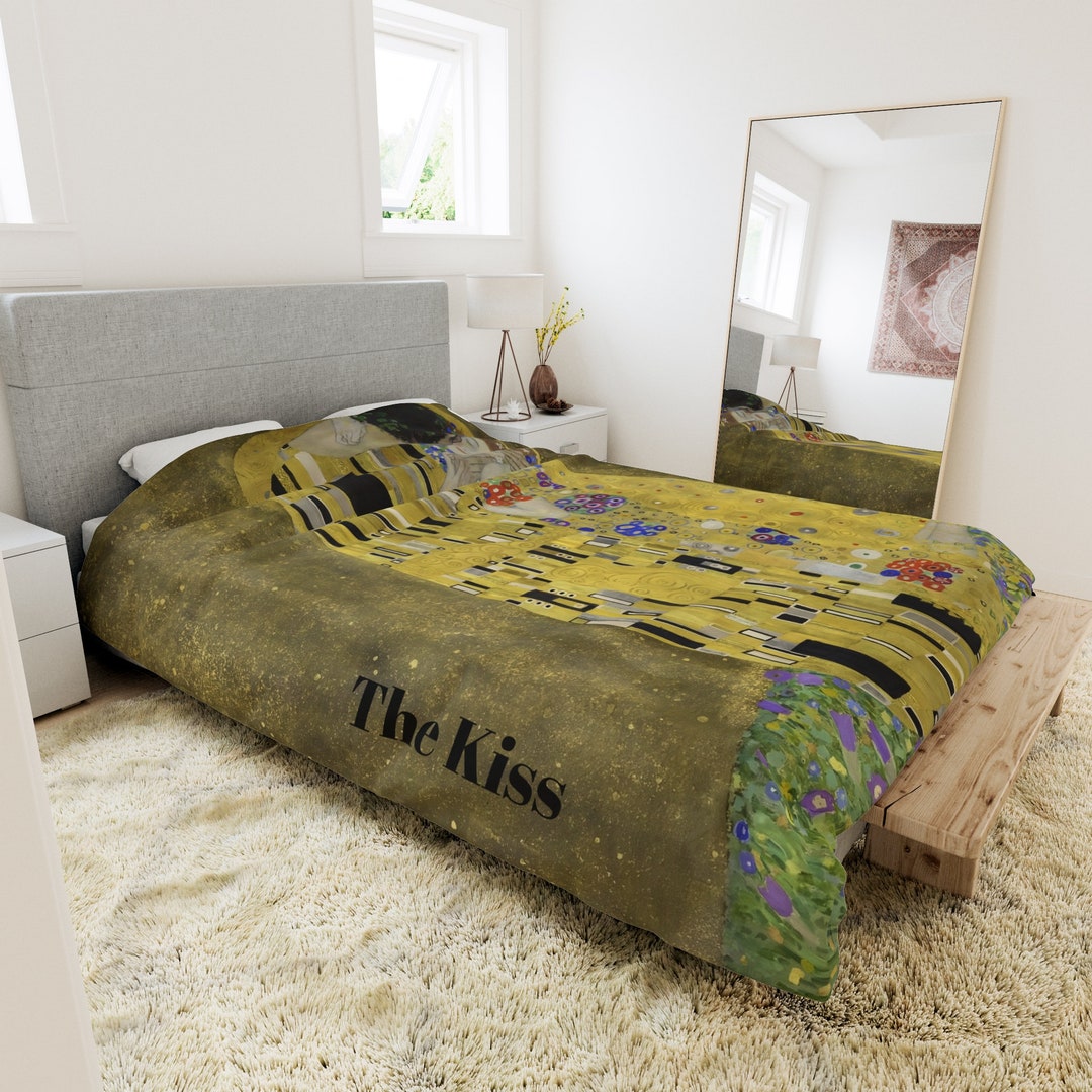 The Kiss Duvet Cover, Home Decor, Bedding, Duvet Cover, Twin Size Duvet ...