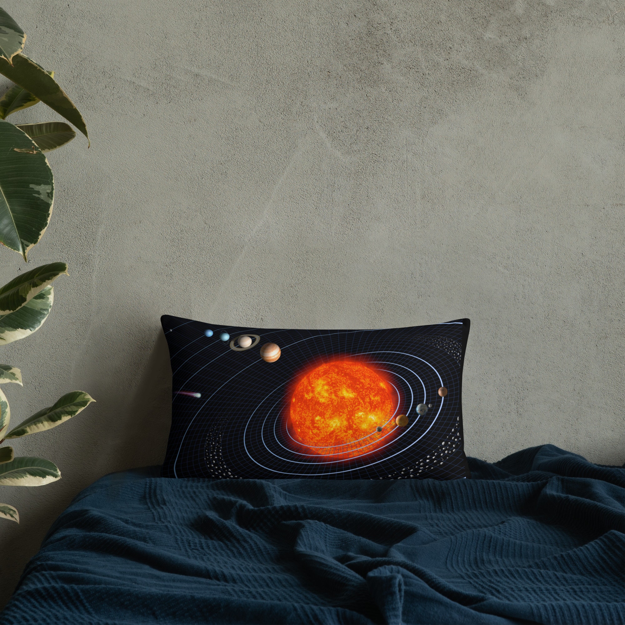 Outer Space Pillow, Space Graphic Pillow, Solar System Pillow, Kid's ...