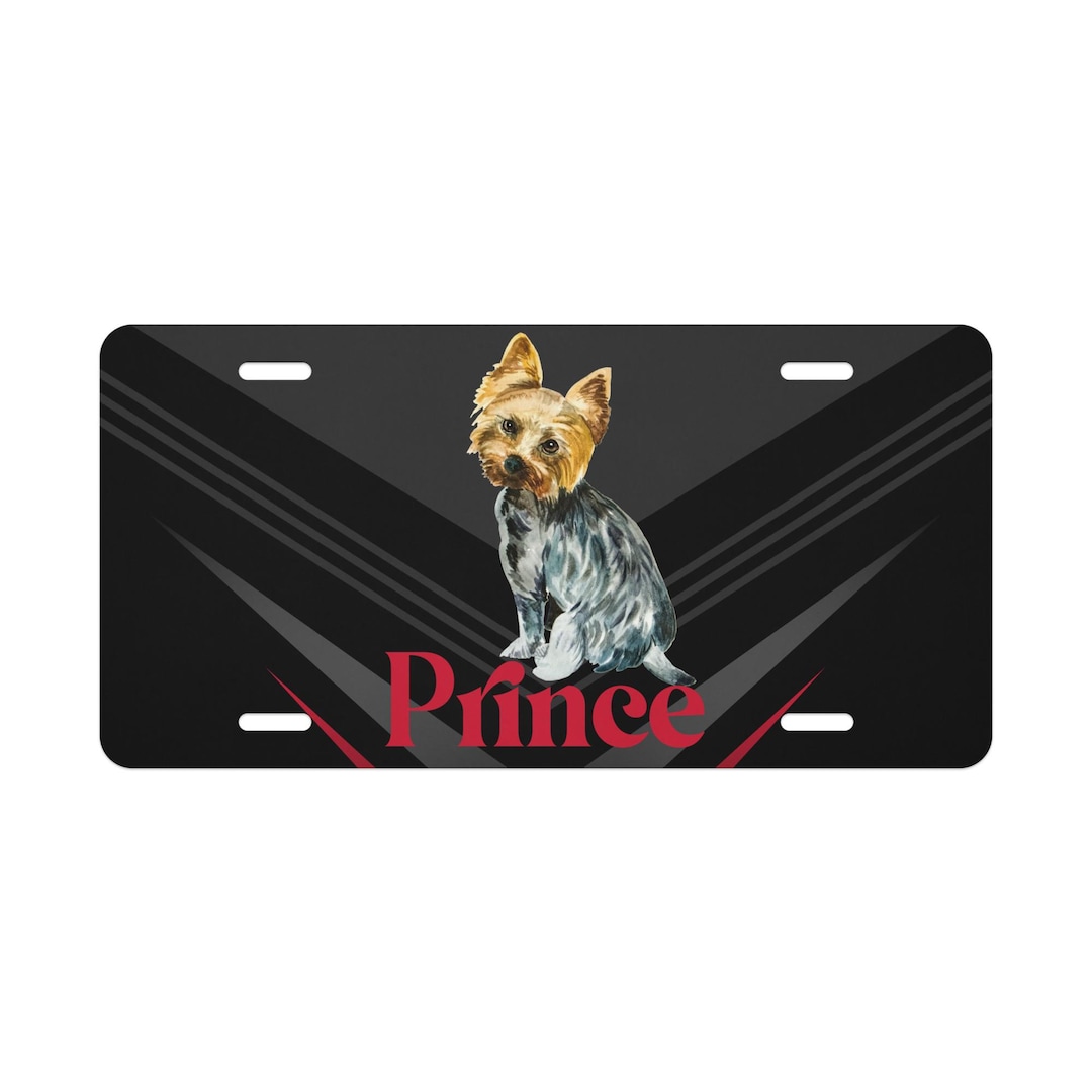 Yorkshire Terrier Personalized License Plate, Dog License Plate, Gift ...