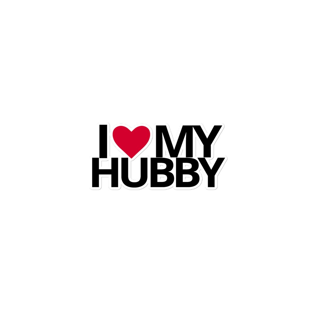 I Love My Hubby Sticker, Sticker, Laptop Sticker, Bumper Sticker ...
