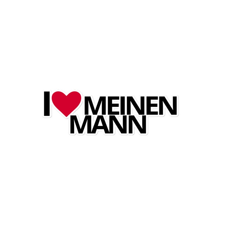 I Love Meinen Mann Stickers, I Love My Husband Sticker, Stickers ...