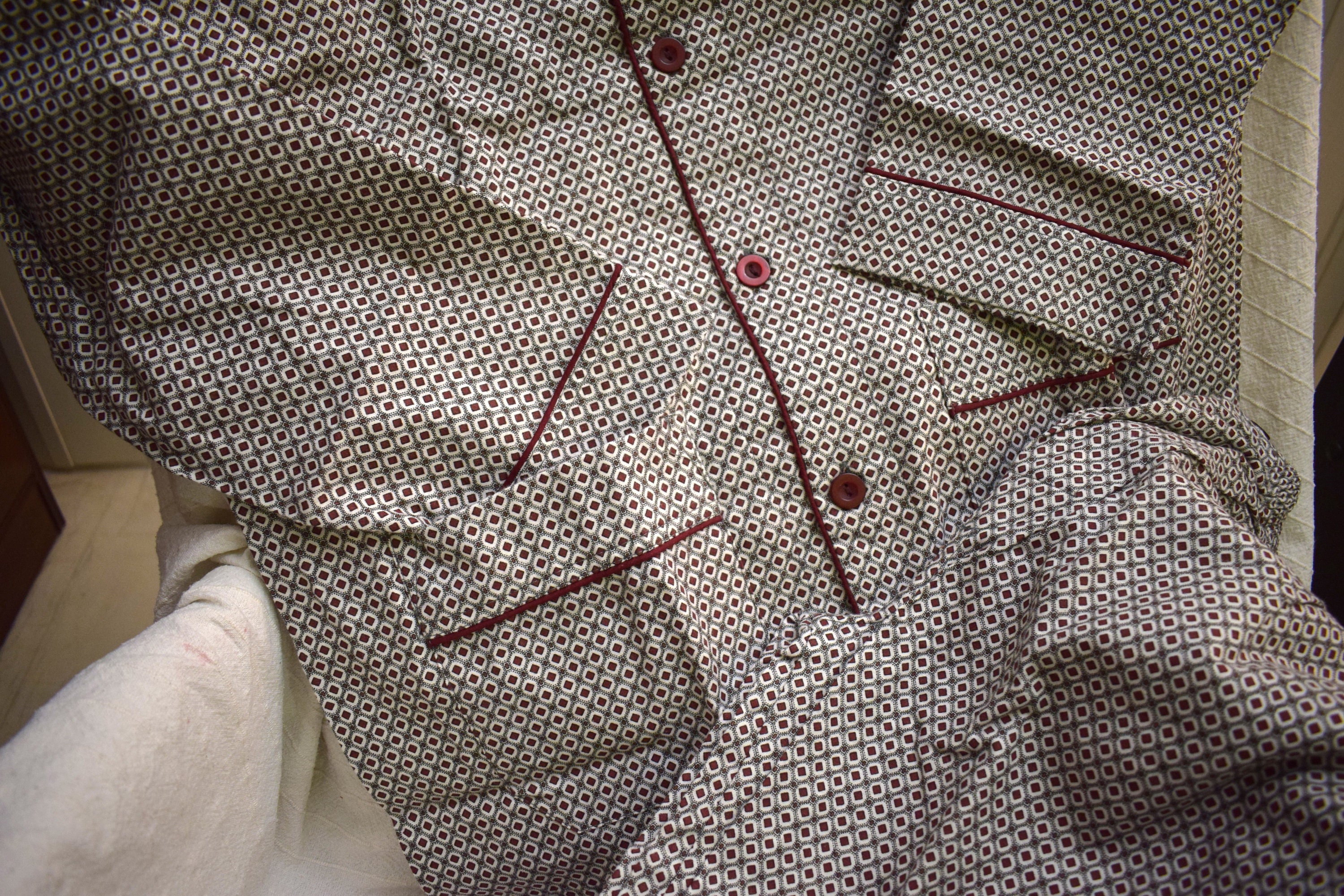 Men's Flannel Pyjamas Pure Cotton Vintage Style Pajamas 100% Flannel ...