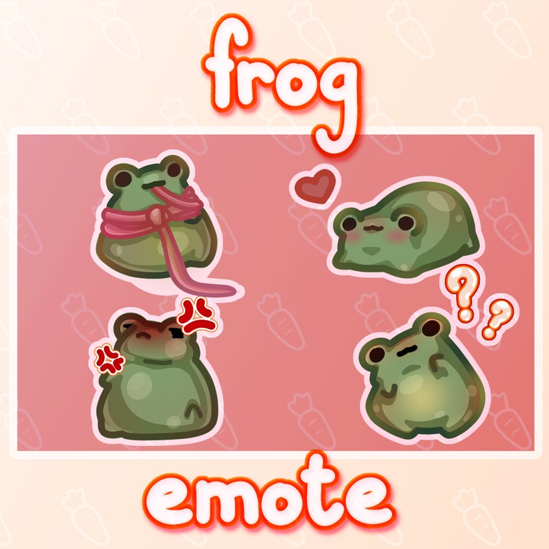 Twitch Emote Pack - Chunky Frogs - Etsy