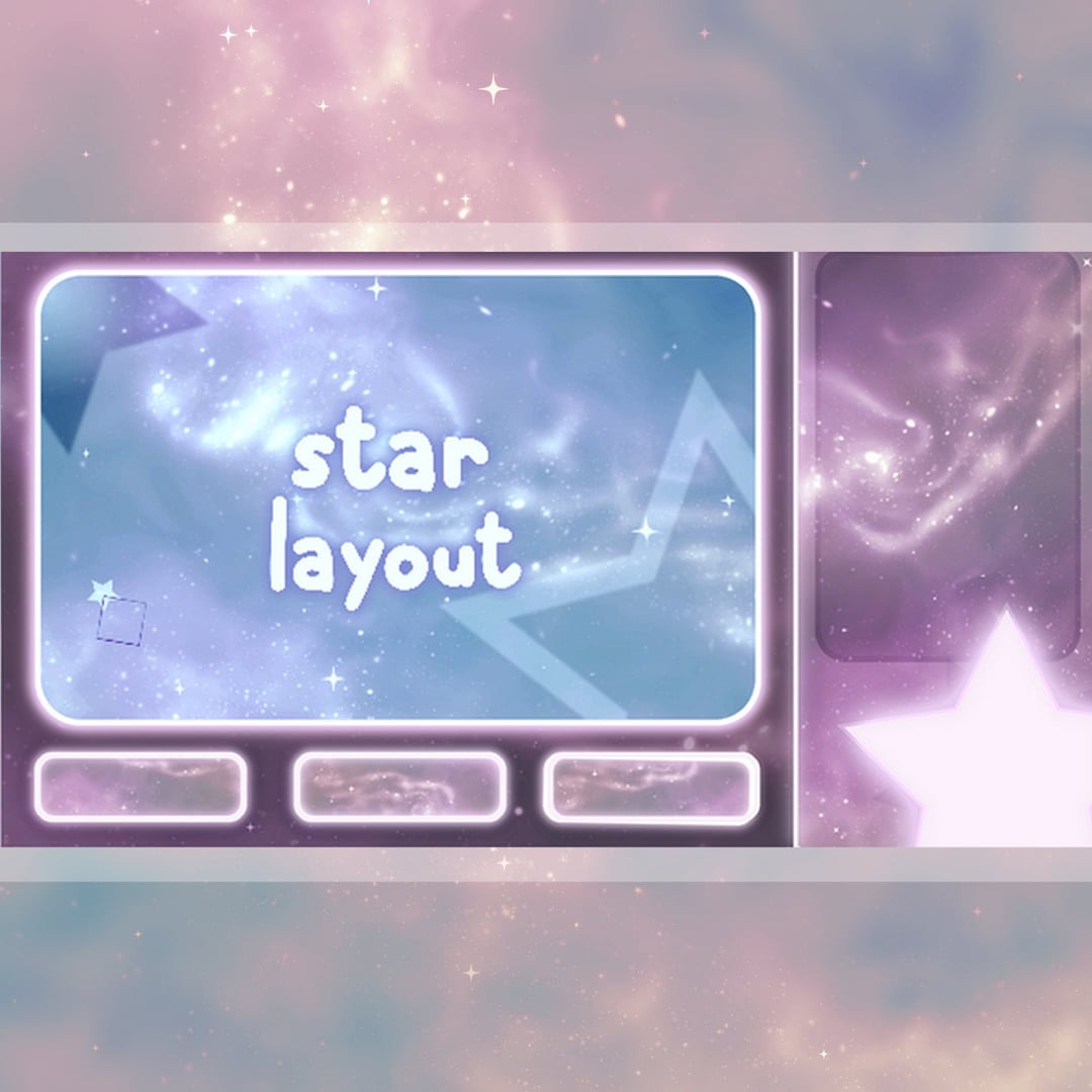 Twitch Stream Layout Package - [animated] Purple Glitter Star - Etsy
