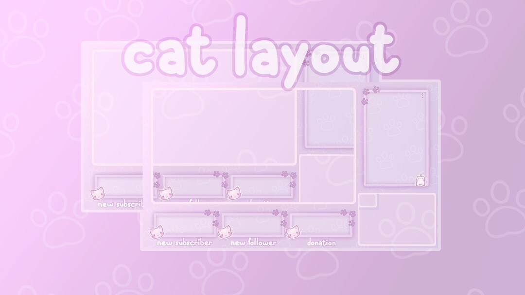 Twitch Stream Overlay Package - [animated] Pink Bunny - Etsy