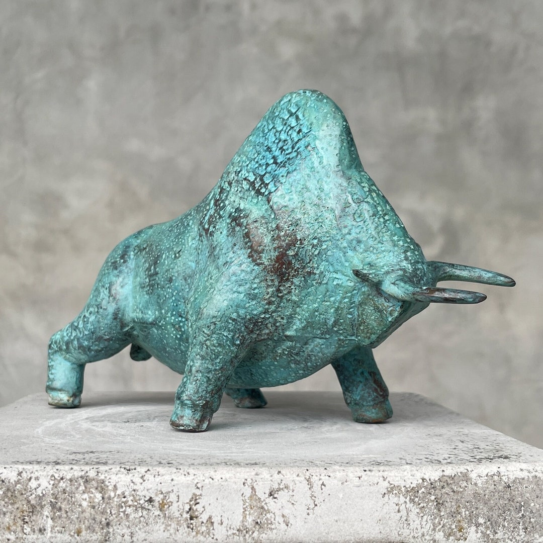 Heavy Patinated Charing American Bison - Etsy