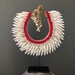 Decorative Shell Necklace on a Custom Stand White Shell Red - Etsy