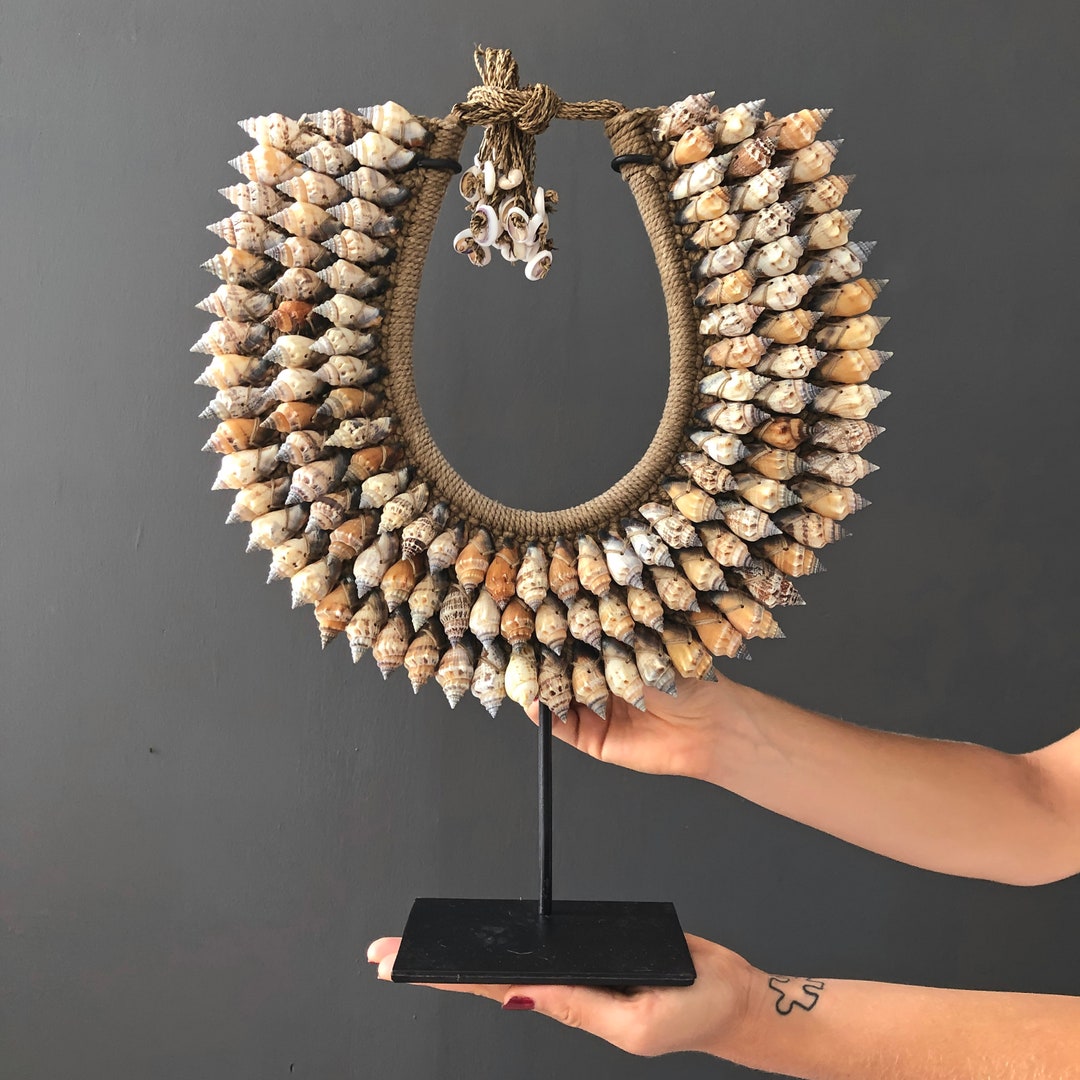 Decorative Shell Necklace on Custom Stand Shells & Natural - Etsy