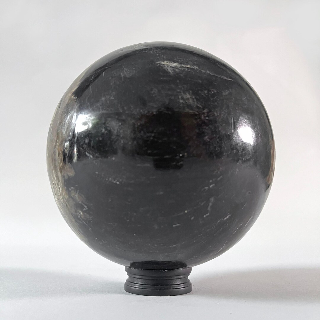 Petrified Wood Sphere on Stand | Natural Stone Sphere | Unique Home ...