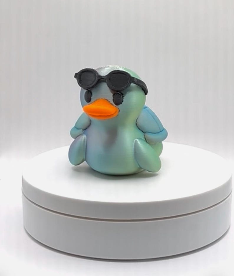 Hybrid Turtle Duck Digital 3D Print File | Quirky Desk Toy (STL, 3MF ...