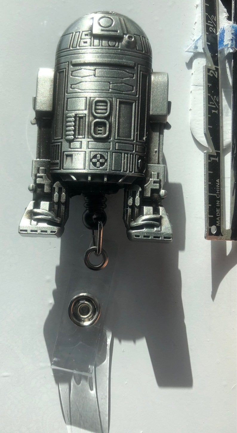 Alloy/metal Astromech Droid Robot. Retractable Badge Reel - Etsy