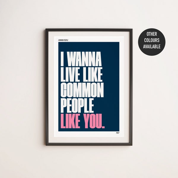 Common People - Etsy