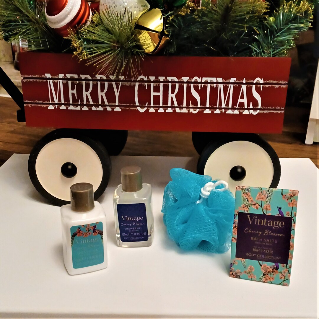 Technic Vintage Cherry Blossom Cage Christmas Secret Santa Pamper Gift ...