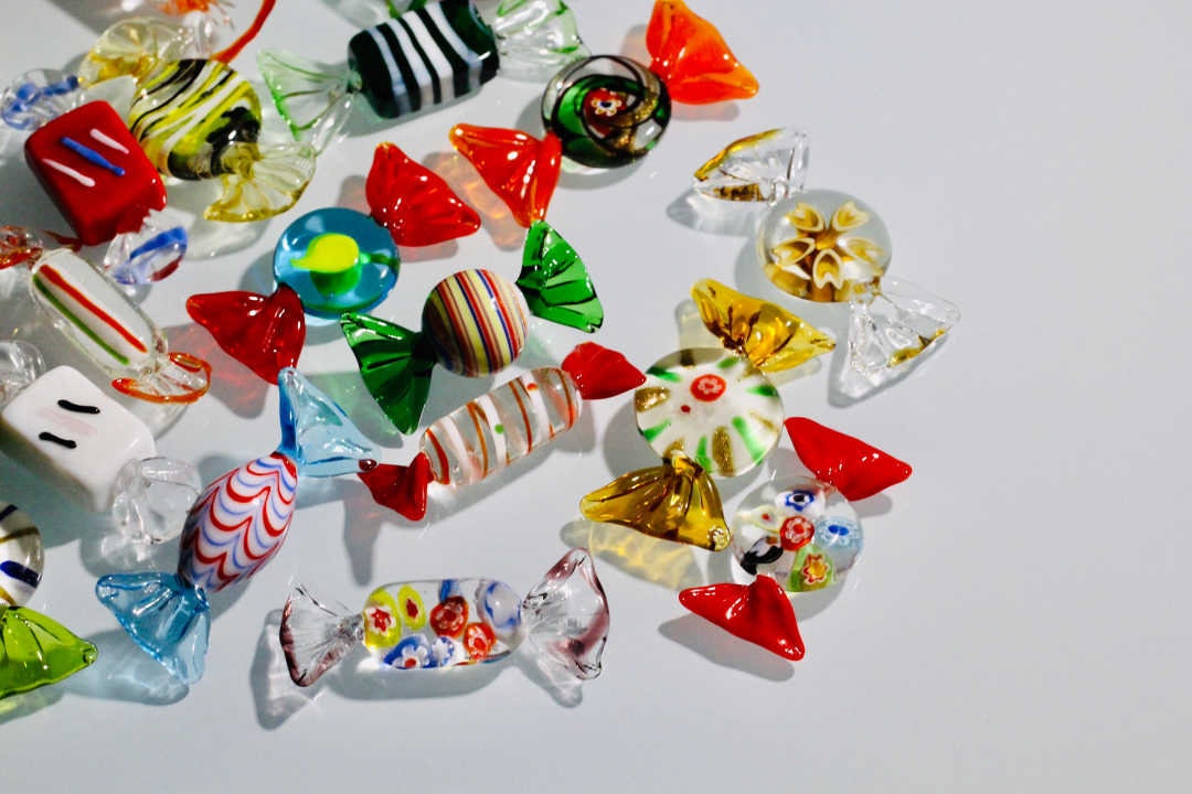 Vintage Glass Blown Wrapped Small Candy Figures Candies - Etsy