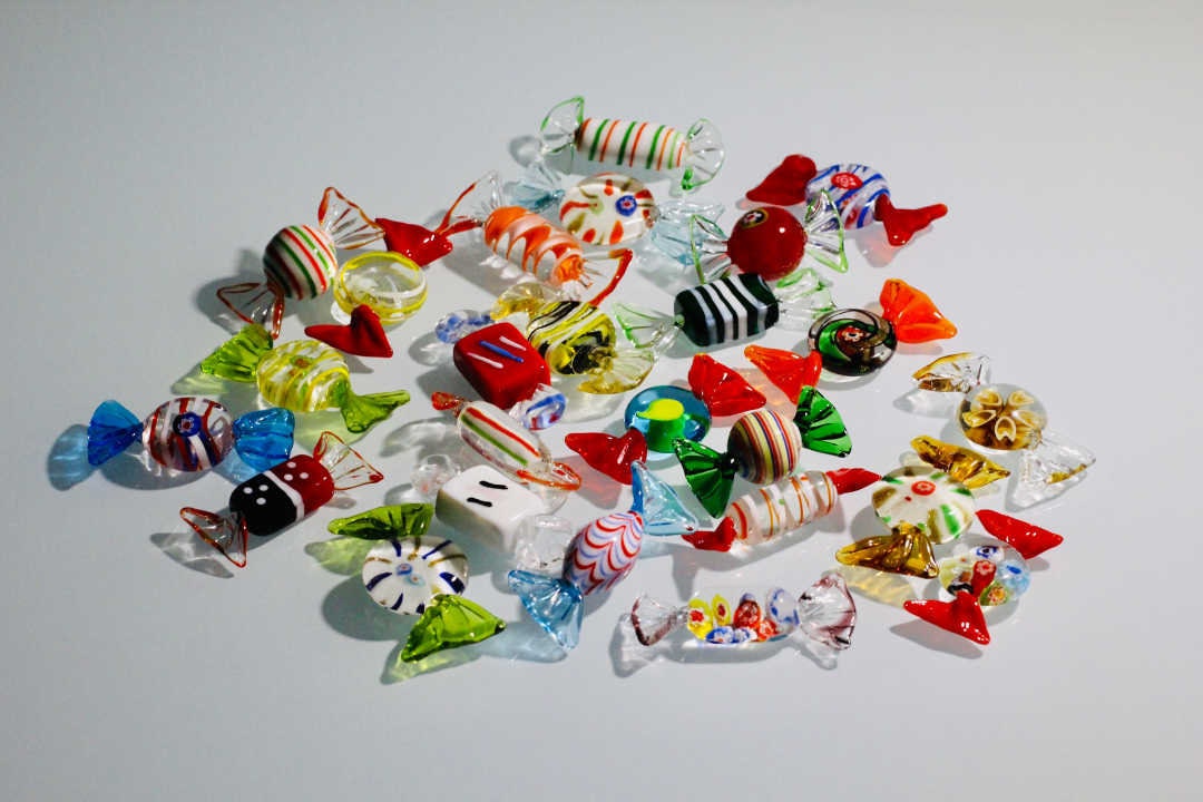 Vintage Glass Blown Wrapped Small Candy Figures Candies - Etsy