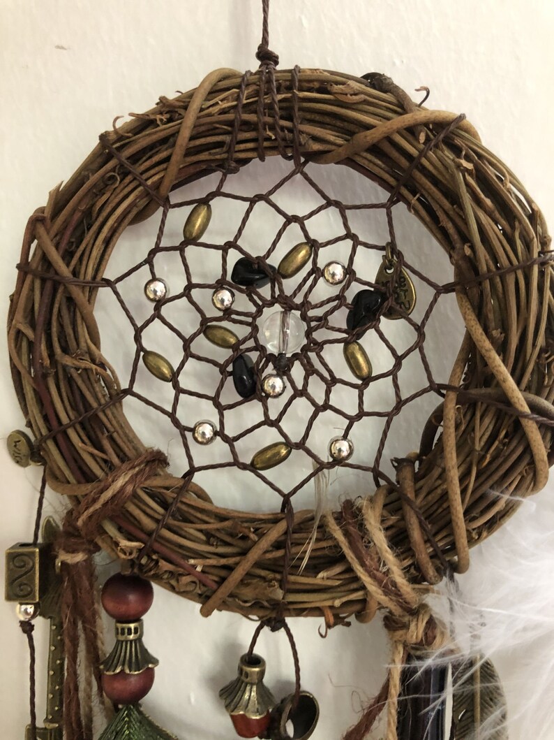 Handmade Native American Dreamcatcher Dream Catcher Feather Home Decor ...