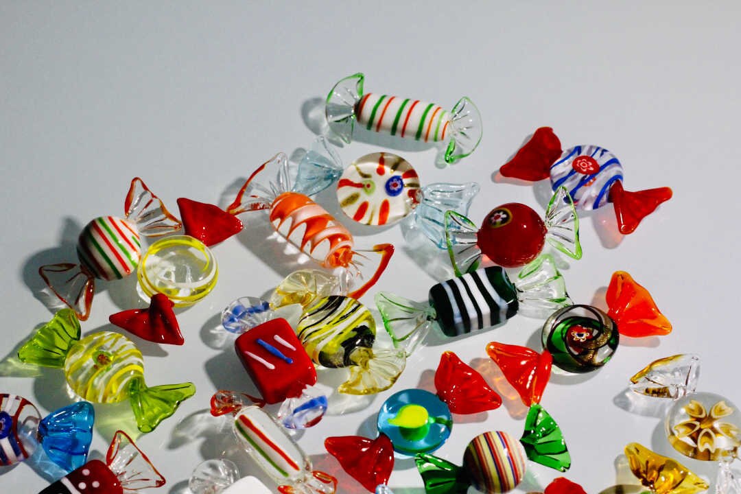 Vintage Glass Blown Wrapped Small Candy Figures Candies - Etsy