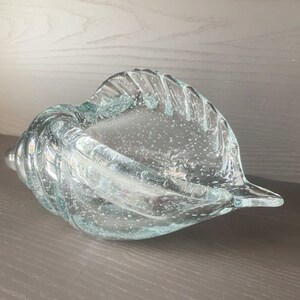 Handblown Transparent Conch Shell Art Glass Seashell Sculptures Home ...
