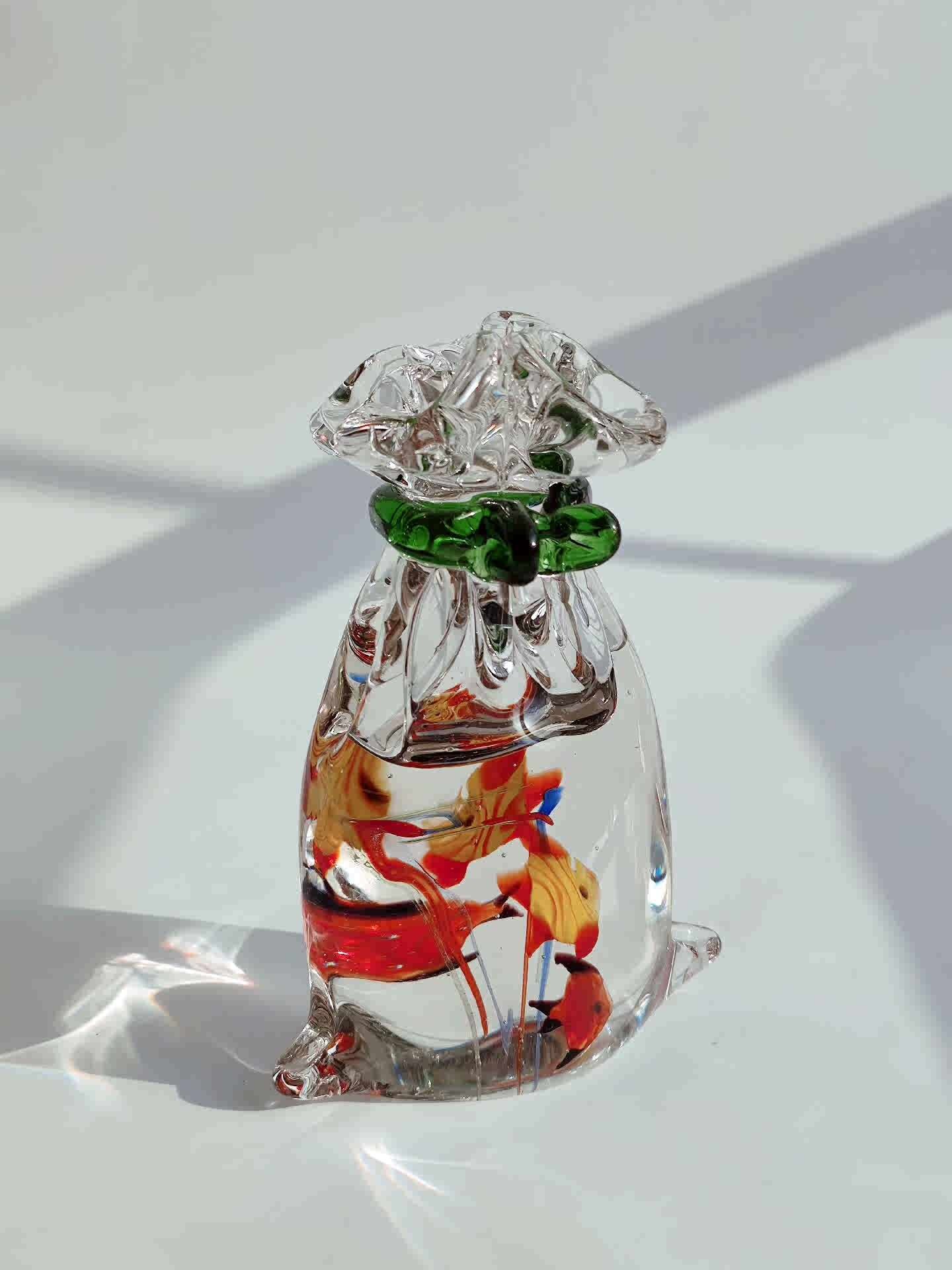 Murano Glass Goldfish Red Fish in A Bag of Water Goldfish - Etsy UK