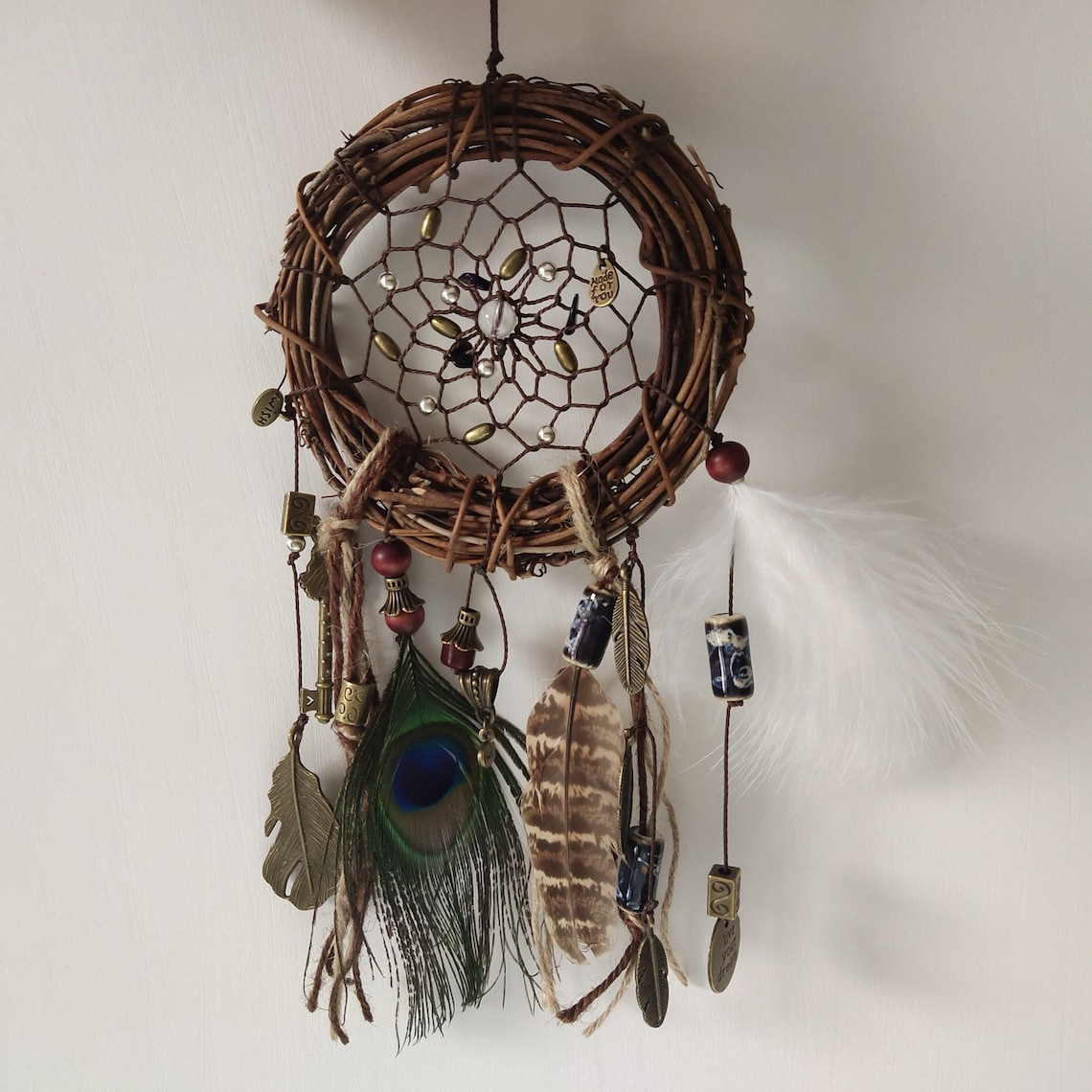 Handmade Native American Dreamcatcher Dream Catcher Feather Home Decor ...