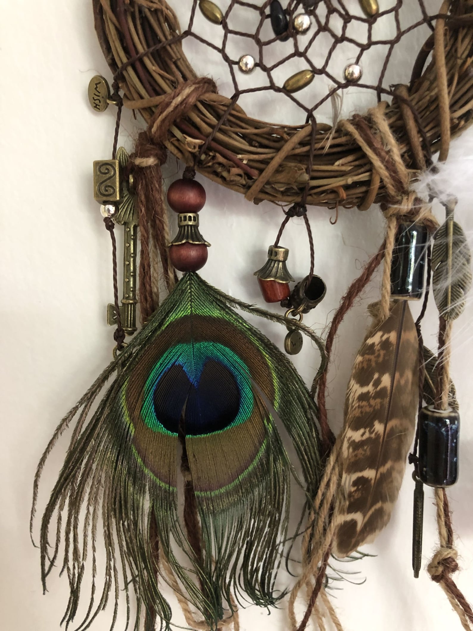 Handmade Native American Dreamcatcher Dream Catcher Feather Home Decor ...
